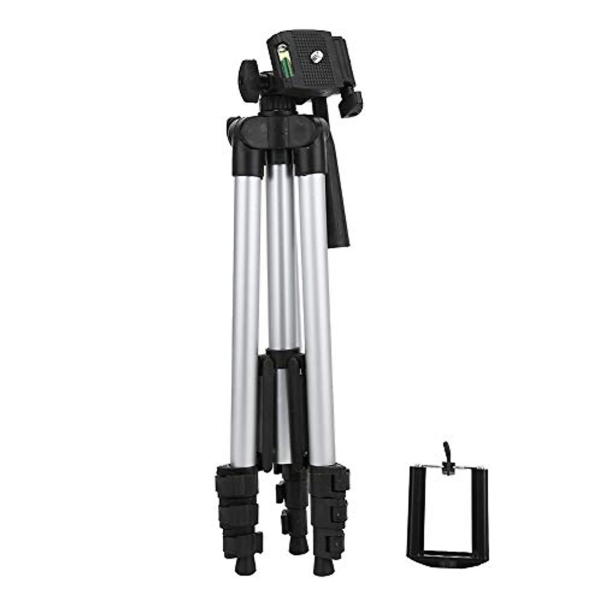 Selfie Tripod Stand, Aluminium Alloy Selfie Stick Portable 1/4 Inch Screw Multifunction Phone Stand Live Steming Tripod for Recording Travel Selfie Stick