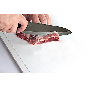 EcoJeannie CKS001 2-Piece Set: Premium Coffee Color Ceramic Knives - 6 Inch Chef's Knife & 4 Inch Paring Knife with Protective Covers