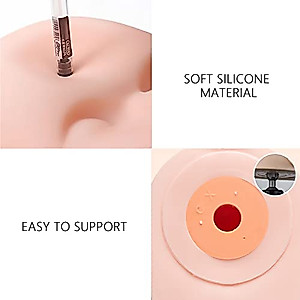 Lash Mannequin Head, BUCICE Practice Training Head, Professional Makeup Soft-Touch Rubber Practice Head, Cosmetology Doll Face Head for Make Up and Lash Extention