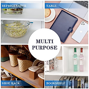 Hersvin Shelf Liners 24 in x 20 ft Drawer Mats Non-Adhesive Cupboard Protector Kitchen Cabinet Lining Fridge Liner (Clear/Diamond)