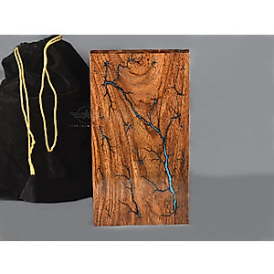 Lichtenberg Figure Urn for Human Ashes Rosewood and Resin Cremation urn Burial Urn Box Adult Large Funeral Ashes Urn for Adults up to 250 CB Active (Only Lichtenberg)