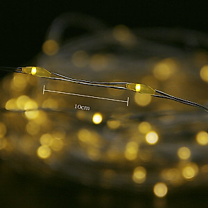 Binval Solar String Lights, 72ft 200Led, Copper Wire Led String Lights Ambiance Lighting for Patio, Lawn, Garden, Landscape, Home, Wedding, Christmas Party, Xmas Tree, Waterproof (Warm White, 2-Pack)