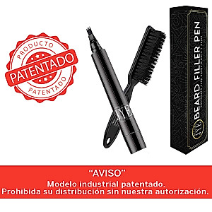 JYE Pen for beard, mustache or eyebrows, waterproof, long lasting, black pen filler