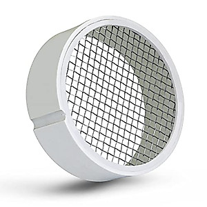 Raven R1508 Termination Cap Vent Cover Mesh Screen, Round Furnace PVC Pipe Stainless Steel Roof Vent Cap, Drain Screen 2" Inner & 2-3/8" Outer Diameter
