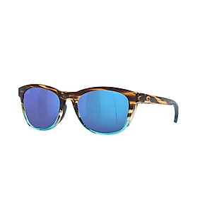 Costa Del Mar Woman Sunglasses Wahoo Frame, Blue Mirror Lenses, 54MM