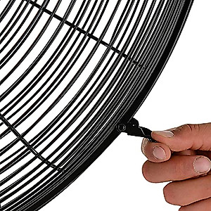 Global Industrial Outdoor Oscillating Wall Mounted Fan, 24" Diameter, 3/10HP, 7700CFM