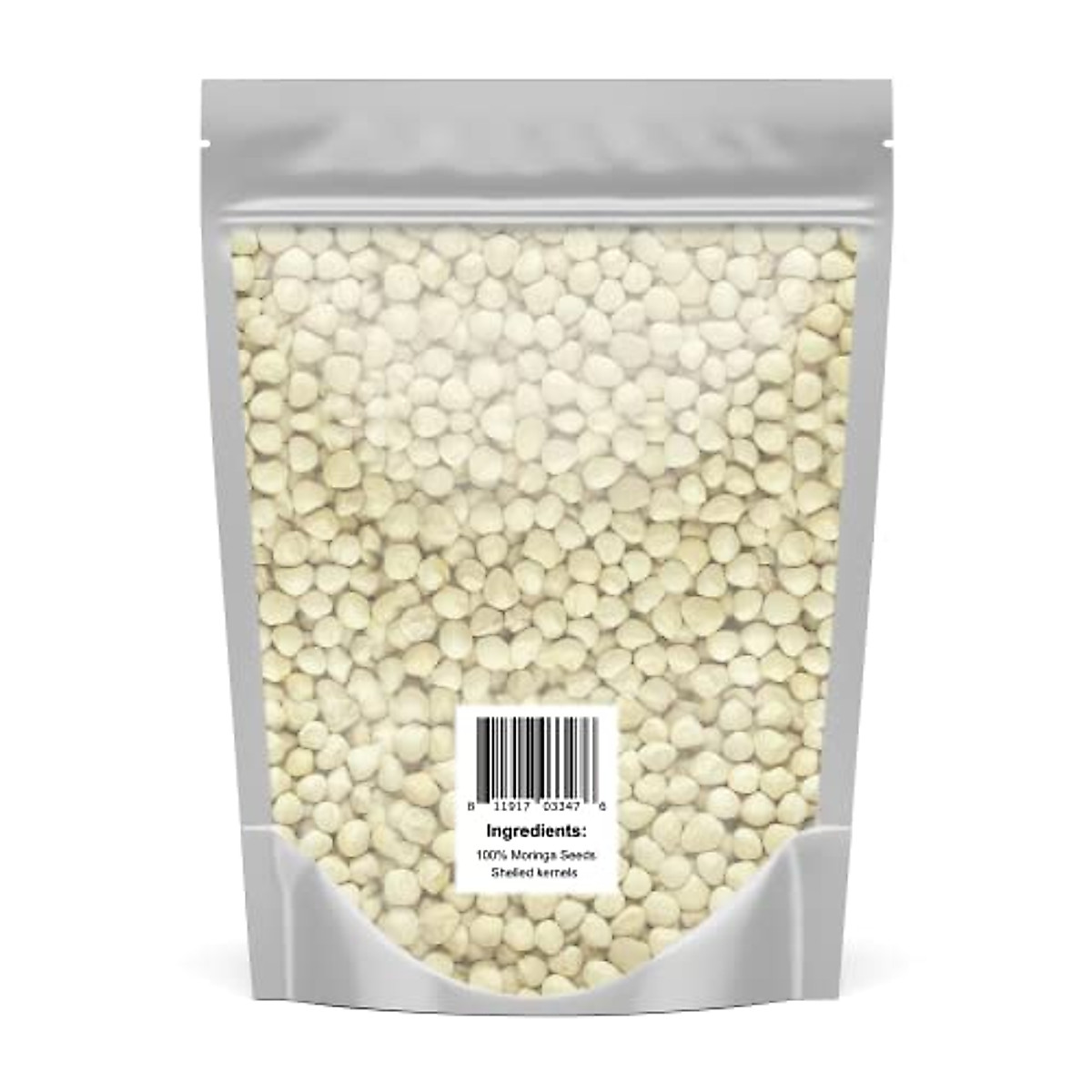 Moringa Seeds Kernel Shelled 16 oz. / 1 lb. - Clean PKM1 Variety - Edible - Moringa Oleifera - Malunggay - Semillas De Moringa - Drumstick Tree - Non-GMO - 2000 to 2400 Seeds Approx.