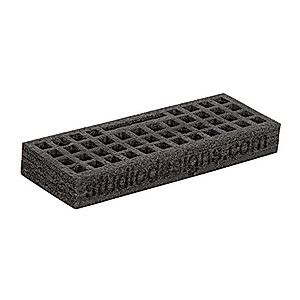 SD STUDIO DESIGNS Modern Flexible Foam Table Top Organizer for Markers 2 Pk, 15 mm Slots