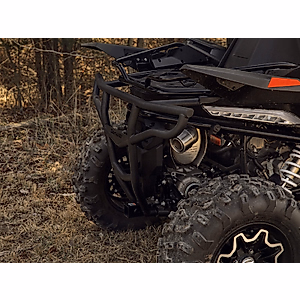 SuperATV Rear Bumper for 2020-2022 CFMOTO ZForce 950 - No Obstruction to Rear Cargo Area - Made of 1.5 Inch Heavy Duty Steel Tubing - Black UV Resistant Powder Coating - Mounts Directly to the Frame