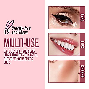 KIMUSE Multi Stick Trio Face Makeup, Cream Blush Stick for Cheeks & Lips, Contour Stick & Highlighter Makeup Sticks for All Skin…