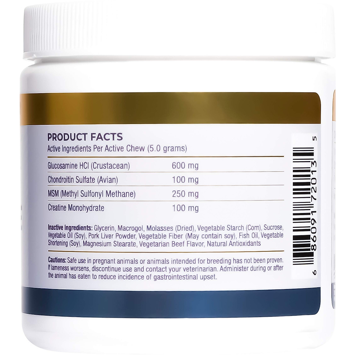 Petscy: Joint Care Chews - Glucosamine, Chondroitin, MSM, and Creatine Nutritional Supplement for Dogs - 30 Chews - Pork Flavor - Joint Pain Relief Support for All Ages and Breeds - Made in The USA