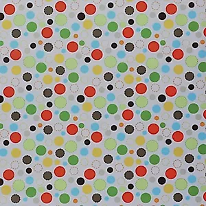 Mook Fabrics PUL-LS179 J-Multi Dot, White, 15 Yard Bolt