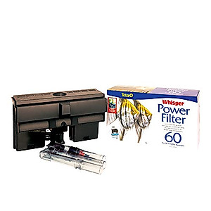 Tetra Whisper Power Filter for Aquariums, 3 Filters in 1, Up to 60-Gallons