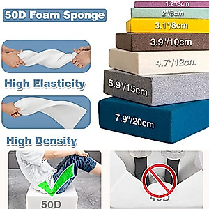 Custom Bench Cushion, Window Seat Cushions Indoor, Bench Cushions for Indoor Furniture,Non-Slip Bench Pads,50D Thickened Foam Bench Cushion for Indoor Bay Window Outdoor Garden Patio Cushion