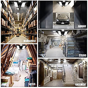 XFZM Detachable Led Garage Light, Versatile Garage Led Ceiling Light for Garage, Basement, Barn,Warehouse Garage Light Fixture (watts, 160)