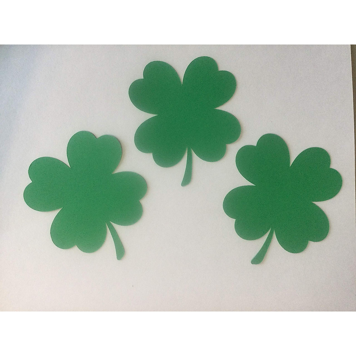 25 Four Leaf Clover Die Cuts Shamrock Cut Outs Green Paper Shamrock Die Cuts St Patrick's Day Decor Classroom Decor 4 Inch