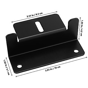 MUKLEI 8 Units Set Solar Panel Mounting Z Brackets with Nuts and Bolts, Lightweight Aluminum Corrosion-Free Construction Solar Panel Z Brackets Bulk for Roof, RV, Boat, Black