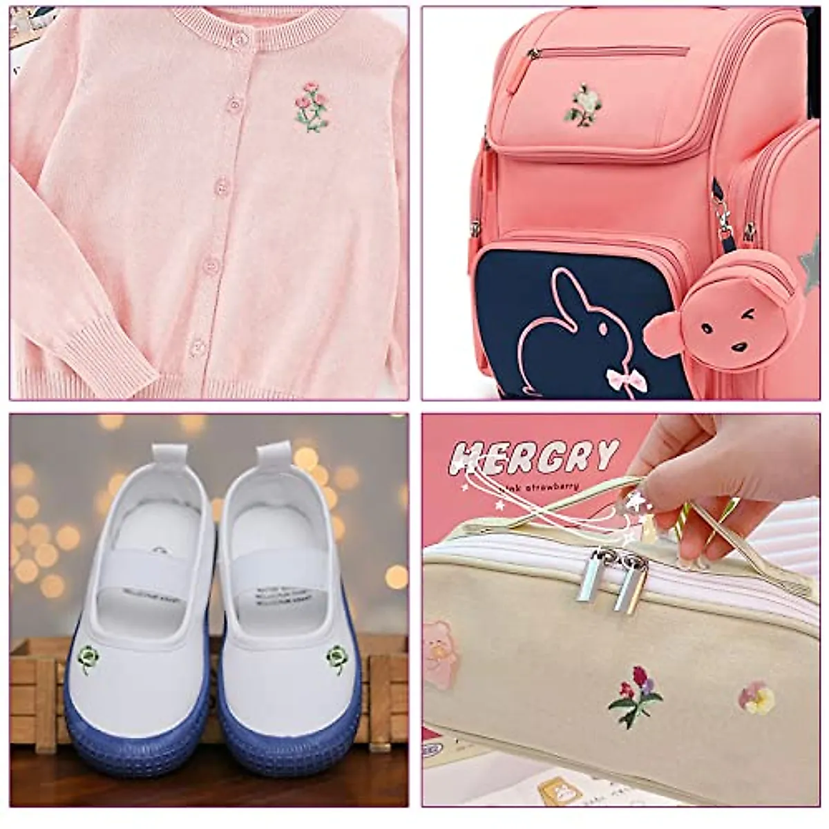 Modixun 15pcs Mini Flowers Iron On Patches, 13 Patterns Decorative Embroidered Patches, Sew On/Iron On Patch Applique for Jeans, Clothing, Hat, Jacket, Mini Flowers