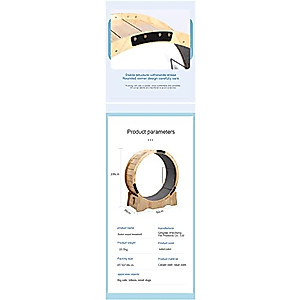 100x39x92cm Silent Pet Treadmill, Wooden Spinner Exercise Wheel Running Wheel, Cat Climbing Frame Weight Loss Device