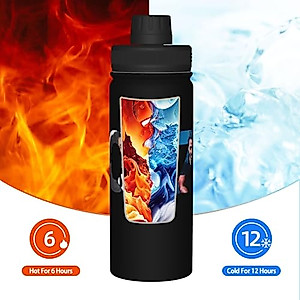 Mozzys Tumbler 18 oz Stainless Steel Sports Insulated Kettle Travel Drinking Cup Water Bottle with Lid