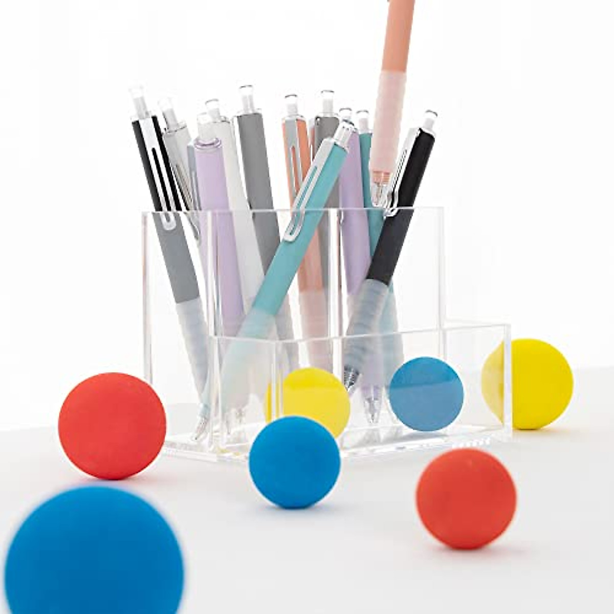 AZGO Ballpoint Pens Black Retractable Ink Writing Pen Office 0.7mm Ball Point Pen for Journaling (6-count)