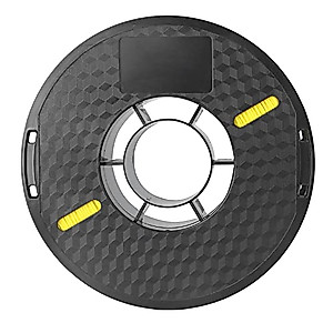 3D Printer Roll Filament, Smokeless Plastic Shell 1kg Spool 1.75mm PLA Print Filament High Accuracy for Industrial Devices(Yellow)