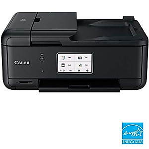 Canon TR8620 All-in-One Printer for Home Office | Copier |Scanner| Fax |Auto Document Feeder | Photo and Document Printing | Airprint (R) and Android Printing, Black