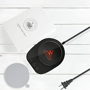 Coffee Mug Warmer - Desktop Beverage Warmer - Electric Cup Warmer Tea Water Cocoa Milk for Office Desk and Home Use 110V Best Gift for Coffee Lovers with Automatic Shut Off Function Black (Black)