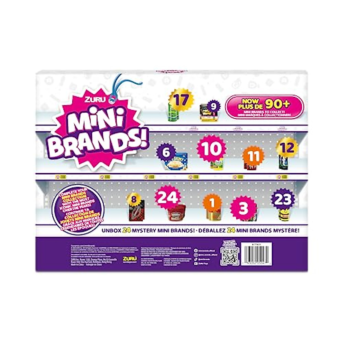 Mini Brands Advent Calendar by ZURU Mini Brands Limited Edition Advent Calendar with 4 Exclusive Minis, Mystery Collectibles Toys Comes with 24 Minis (Multi color)