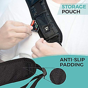 HiiGuy DSLR Camera Strap For Photographer – Extra Long 44 Inch Camera Straps for Photographers – Heavy Duty Polyester Camera Shoulder Strap with Camera Accessories – Ideal for Professionals, Hobbyists