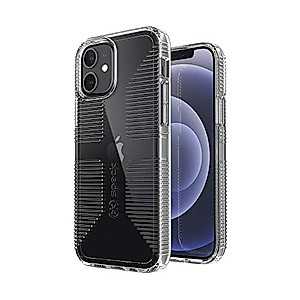 Speck Products GemShell Grip iPhone 12, iPhone 12 Pro Case, Clear/Clear (137606-5085)
