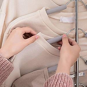 BEYST Clothes Hangers, Multilayer Anti-Slip Clothes Rack Space Saving Clothes Hangers Closet Storage Organizer for Suits Pants Shirts Jeans