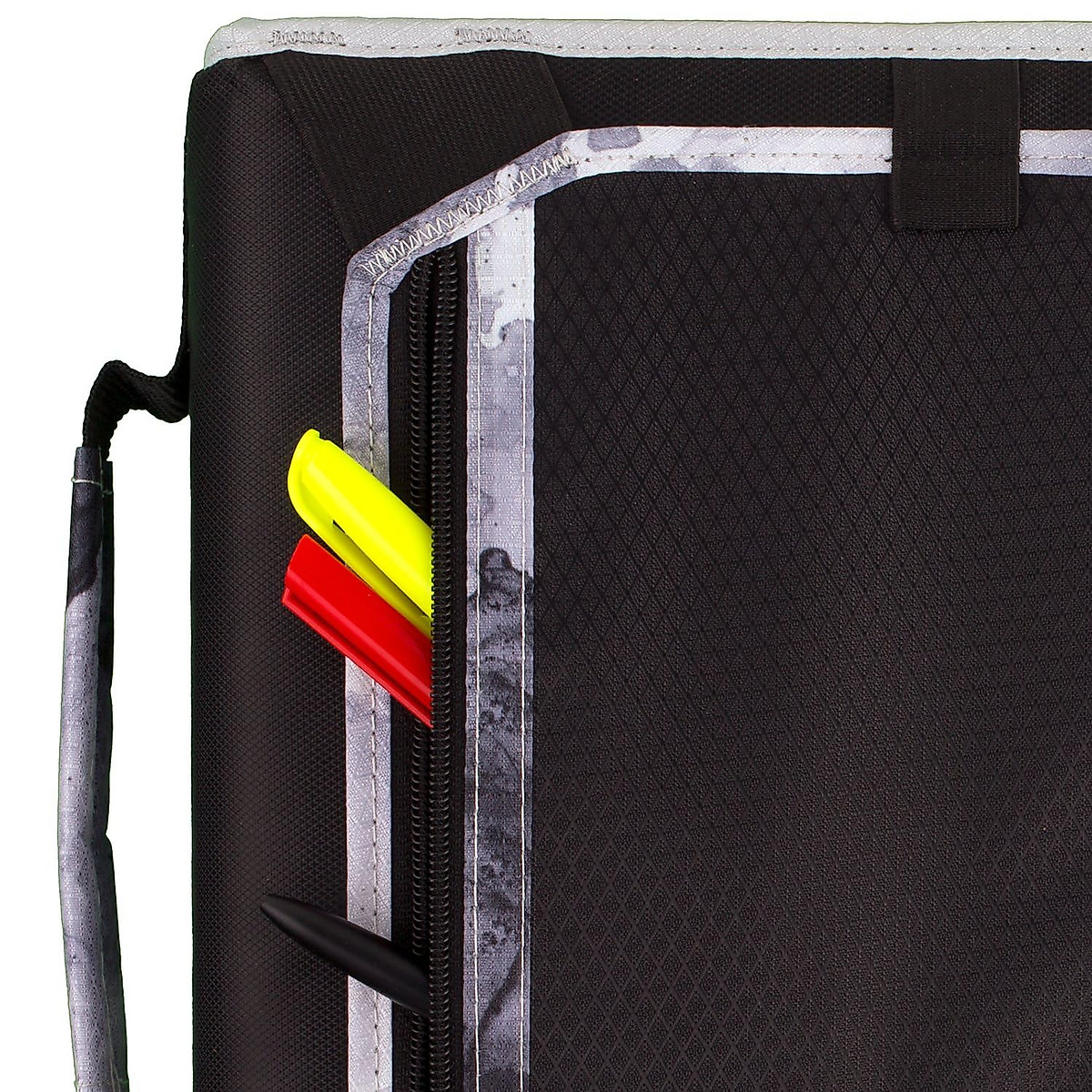 Five Star Zipper Binder, 2 Inch 3-Ring Binder for School, Expansion Panel and Expanding File, 580 Sheet Capacity, Black/Gray (29052IT8)