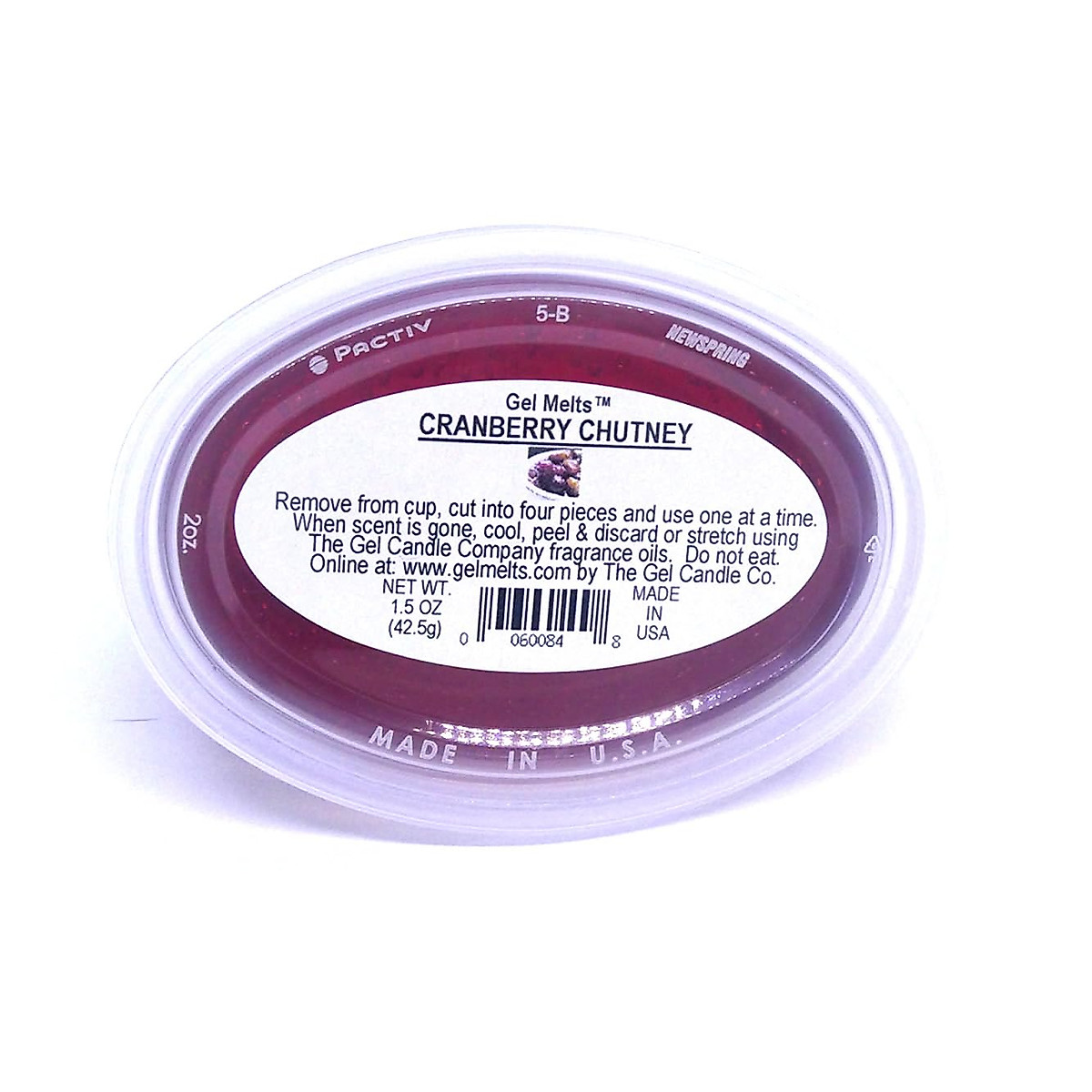 Harvest Set Of 3 Aroma Gel Melts™ GEORGIA PEACH, APPLE CINNAMON, CRANBERRY CHUTNEY Gel Wax For Warmers And Burners By The Gel Candle Company PEEL, MELT AND ENJOY