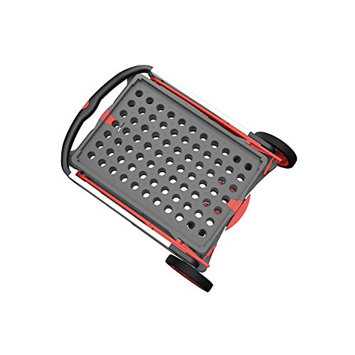 CLAX® Multi Use Functional Collapsible Carts | Mobile Folding Trolley | Storage Cart Wagon | Shopping Cart with 2 Storage Crates (Red)
