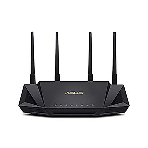 ASUS WiFi 6 Router (RT-AX3000) - Dual Band Gigabit Wireless Internet Router, Gaming & Streaming, AiMesh Compatible, Included Lifetime Internet Security, Parental Control, MU-MIMO, OFDMA