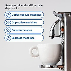 Universal Descaling Solution 2 Pack, (2 x 236ml / 4 Uses Total), Compatible with Breville, L'OR, Sage, Nespresso, Delonghi Single Use Coffee & Espresso Machines, Coffee Machine Descaler
