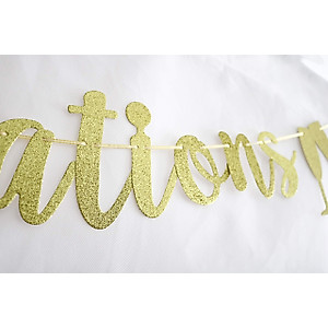 12 Years Loved Banner, Gold Gliter Paper Sign Decors for 12th Birthday/Wedding Anniversary Party Supplies Photo Props. (12 years loved)