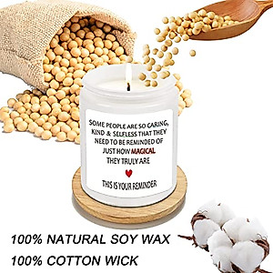 Lovearth Thank You Gifts for Women, Men - Inspirational Gifts for Women, Funny Birthday, Appreciation, Boss Day Gifts, Thanksgiving, Christmas, Gifts for Friends, Coworkers, Boss - Thank You Candle