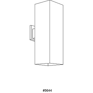 Progress Lighting 6" LED Square Cylinder Collection Modern Outdoor Up/Down Wall Lantern Light Antique Bronze