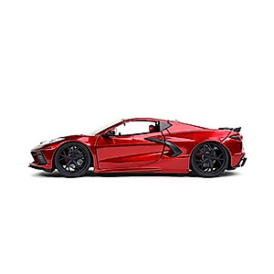 Jada Toys Bigtime Muscle 1:24 2020 Chevy Corvette Stingray Die-cast Car Candy Red, Toys for Kids and Adults
