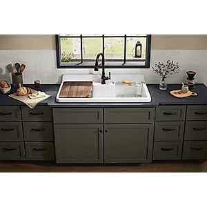 KOHLER Artifacts Pull Down Kitchen Faucet, Kitchen Sink Faucet with Pull Down Sprayer, Oil-Rubbed Bronze, K-99259-2BZ