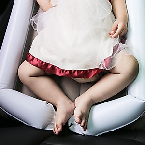 DISPRA Toddler Airplane Bed, Inflatable Toddler Airplane Bed for Toddler, Portable Baby Bed for Cars, Foldable Blow Up Mattress for Airplane, Car, Train, Traveling Bed st