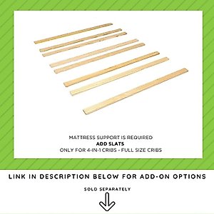 CC KITS Full Size Conversion Kit Bed Rails for Davinci Meadow 4-in-1 Crib (White)