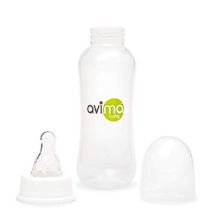 Avima 10 oz Anti Colic Baby Bottles, BPA Free, Standard Neck with Medium Flow Nipples (Set of 8)