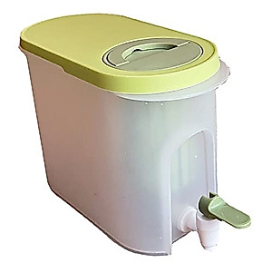 Refrigerator Cold Water Kettle, Double Filtration Refrigerator Cold Water Kettle Silicone Sealing with Kitchen Faucet (Green)