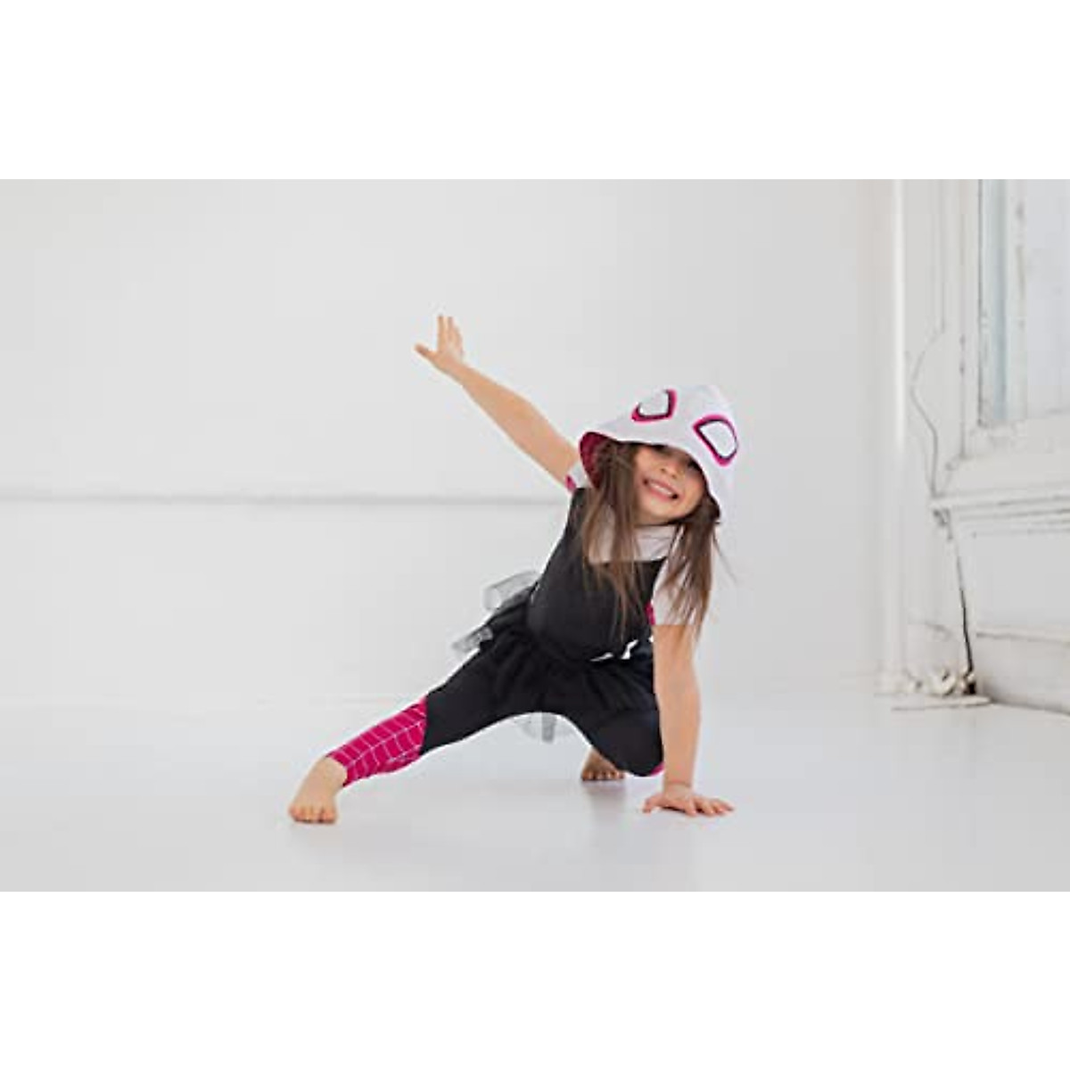 Marvel Spider-Man Spider-Gwen Ghost Spider Little Girls Cosplay T-Shirt and Leggings 6-6X