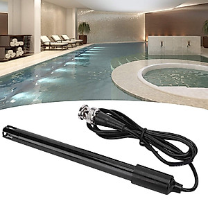 Garosa PH Probe 0-14 PH Detect Sensor Acquisition Monitoring PH Electrode Replacement Probe Electrode Probe Connector Cable Sensor