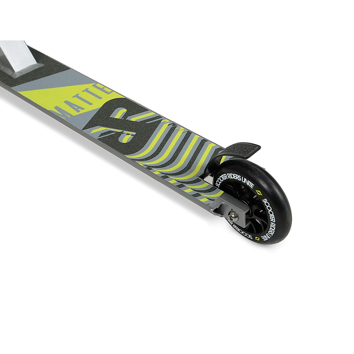 Riprail Matte Stunt Scooter Finished in Ghost Silver with Alloy Deck, Alloy Core Wheels and ABEC-9 Bearings