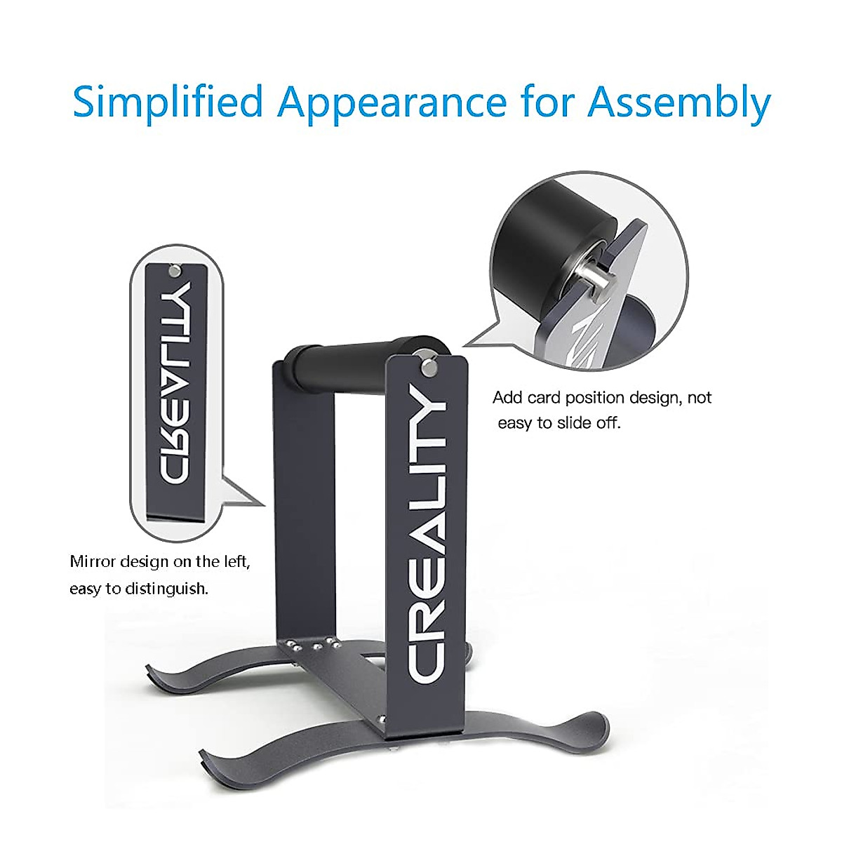 Creality Multi-Kilogram Spool Holder Filament Spool Metal Holder for PLA/ABS/TPU/Other 3D Printing Materials